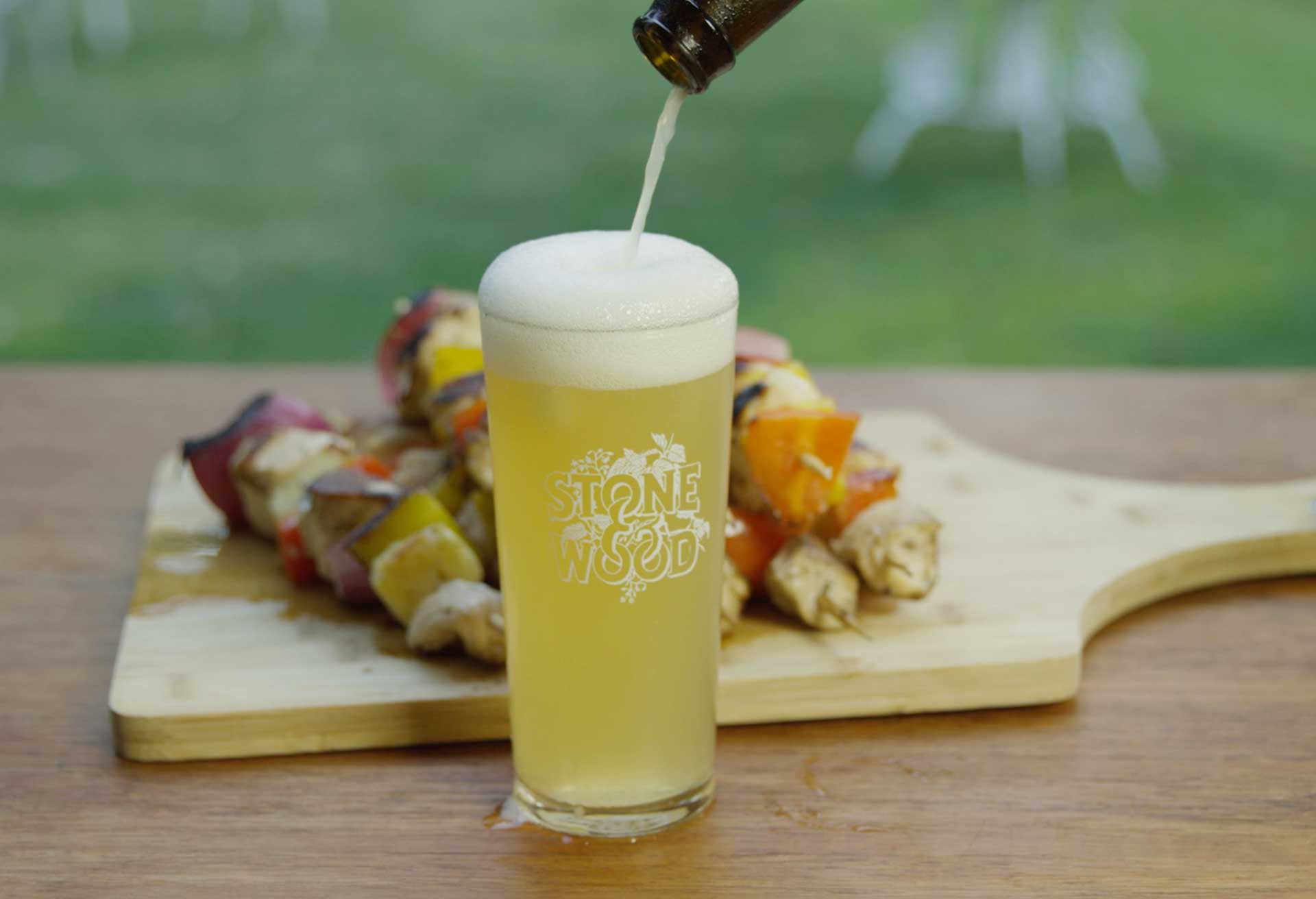 Chicken & Pineapple Grilled Skewers with Pacific Ale Recipe – Stone ...