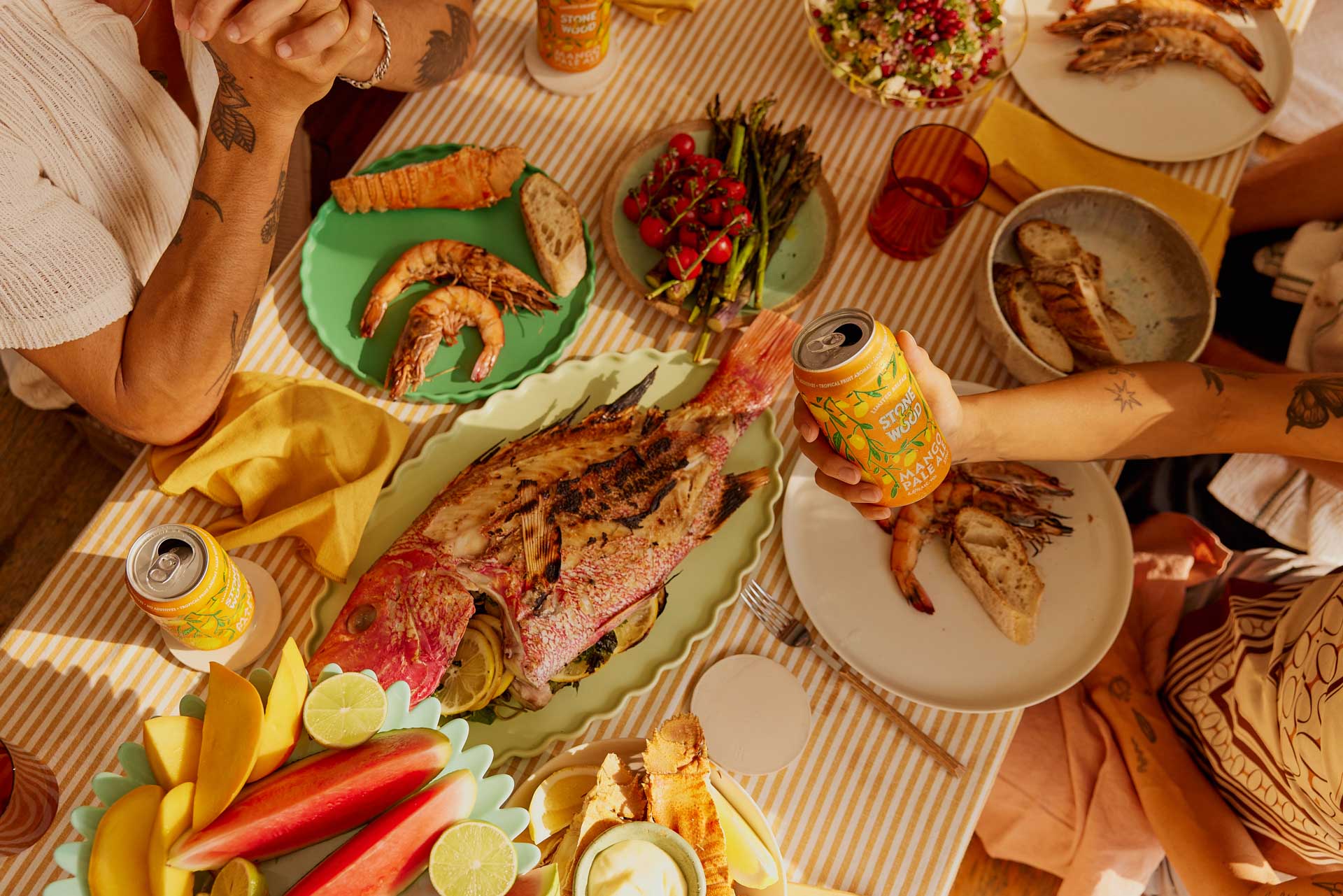 Mango Pale Ale Long Summer Lunch Recipe Guide – Stone & Wood Brewing Co